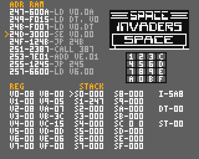 CHIP8 Emulator (LowRes NX)